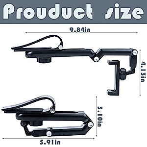 XEFINAL Cell Phone Holder for Car，Mount Clip for Car Cellphone，360° Rearview Phone Holder for Car Sun Visor，Perfectly for iPhone pro, 13/12pro,XR,XS,Pro,Samsumg,Andriod, Car Accessories