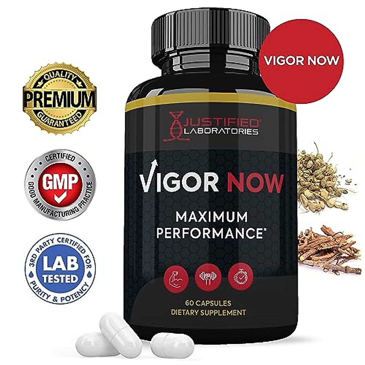 Vigor Now Max 1600MG Men's Health Formula 60 Capsules