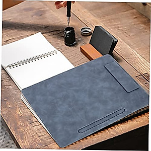 Tofficu 2pcs Folder Board File Folder Organizer Pencils File Clipboards Paper Clipboard Writing Base Plate Exam Paper Clips Recording Board Clip Board Blue Business A4 Test Paper