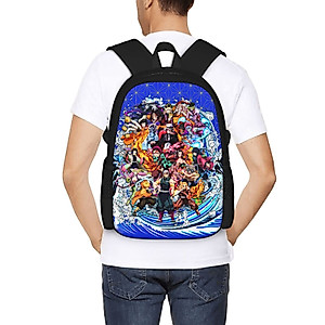 Guainuhai Anime Backpacks 3D Print Cartoon Backpack Fashion Anime Backpack Travel Bags 17inch C