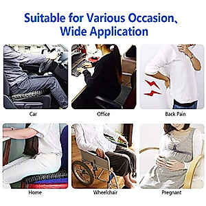 2021The Newest Gel Seat Cushion,with Non-Slip Cover,Help in Relieving Back Pain & Sciatica Pain,Seat Cushion for The Car,Office,Wheelchair&Chair (Black)