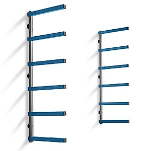 ROCKLER 6-Tier Lumber Storage Racks, Wall Mounting Shop, Basement, or Garage Organizer | Wall Storage Garage Shelf to Keep Lumber, Molding, & More - Workshop Organizers and Storage Hold up to 110 lbs
