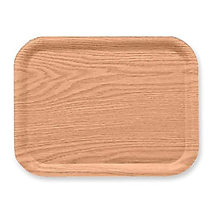 J-Kitchens Obon Tray, Heat Resistant, Wood, Long Square Tray, Natural, Brown, 11.8 inches (30.0 cm), Anti-Slip, Made in Japan
