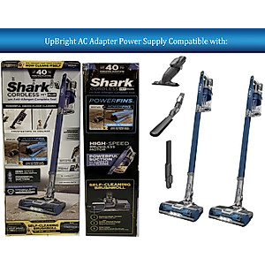 UpBright 24.8V AC/DC Adapter Compatible with Shark IZ361H 26 IZ361H26 1Z361H26 1Z361H 21.6V Li-ion Battery Cordless Pet Plus Anti-Allergen PowerFins Stick Vacuum Cleaner 0.8A Power Supply Charger PSU