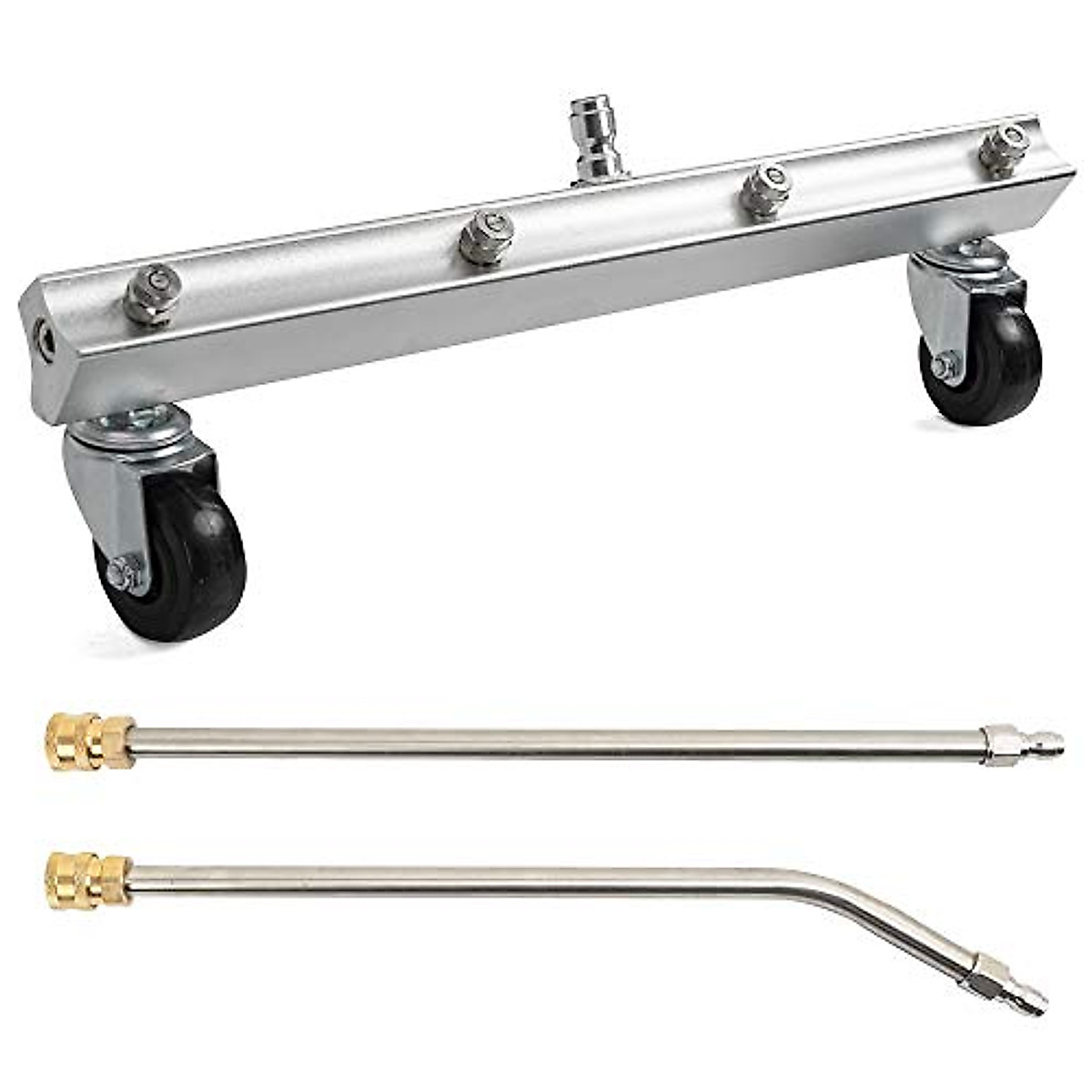 Xiny Tool Pressure Washer Undercarriage Cleaner, Under Car Washer Water Broom with 13 Inch Extension Wand and 45-Degree Angled Wand, 4000 PSI