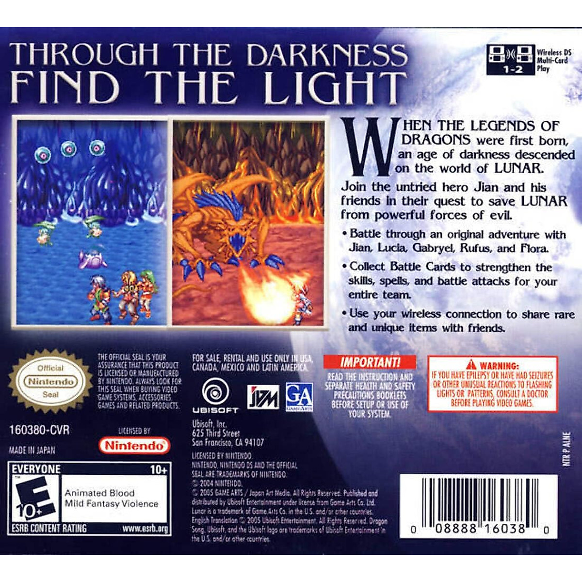 Lunar: Dragon Song - Nintendo DS