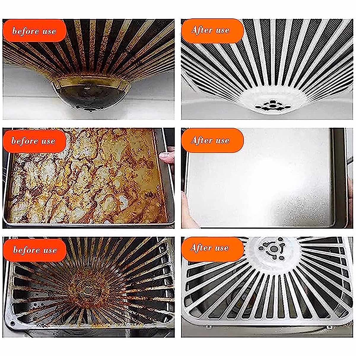 RJDJ Multi-purpose Kitchen Cleaner, Foam Heavy Oil Cleaner Spray, for Oven, Stovetop, Refrigerator (1pcs)