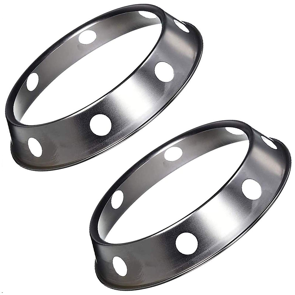 Ycanware Wok Ring is Suitable for All Woks, Steel Wok Rack 7¾-Inch and 9¾-Inch Reversible Size(2 Pack)
