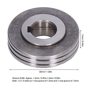 5Pcs Welder Wire Feed Roller 1.2‑1.2mm Groove Bearing Steel Wire Feeding Guide Wheel for OTC MIG Welding Machine