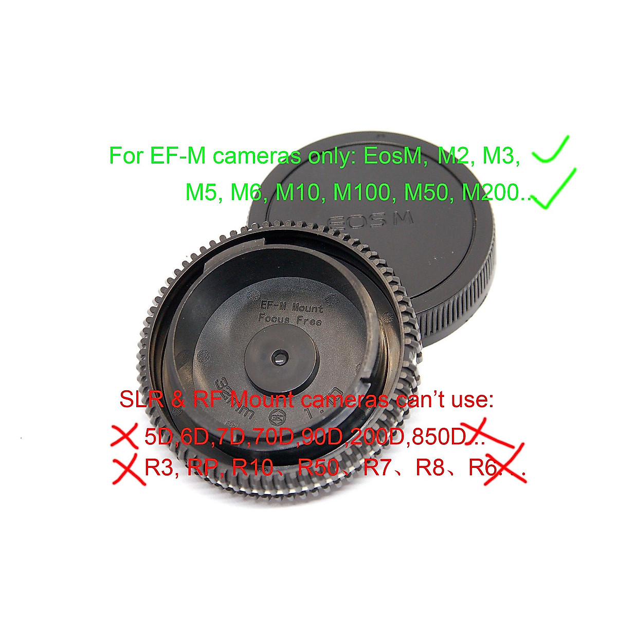 EF-M Mount 32mm/F10 Pancake Lens Focus Free Compatible with EF-M Mount Mirrorless Cameras