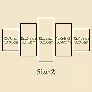 Pictures For Living Room Wall Decoration 5 Pieces Loon In Misty Waters Framed Canvas Wall Art 5 Piece Decorative Paintings Prints And Posters Home Decor Gift(unframed)