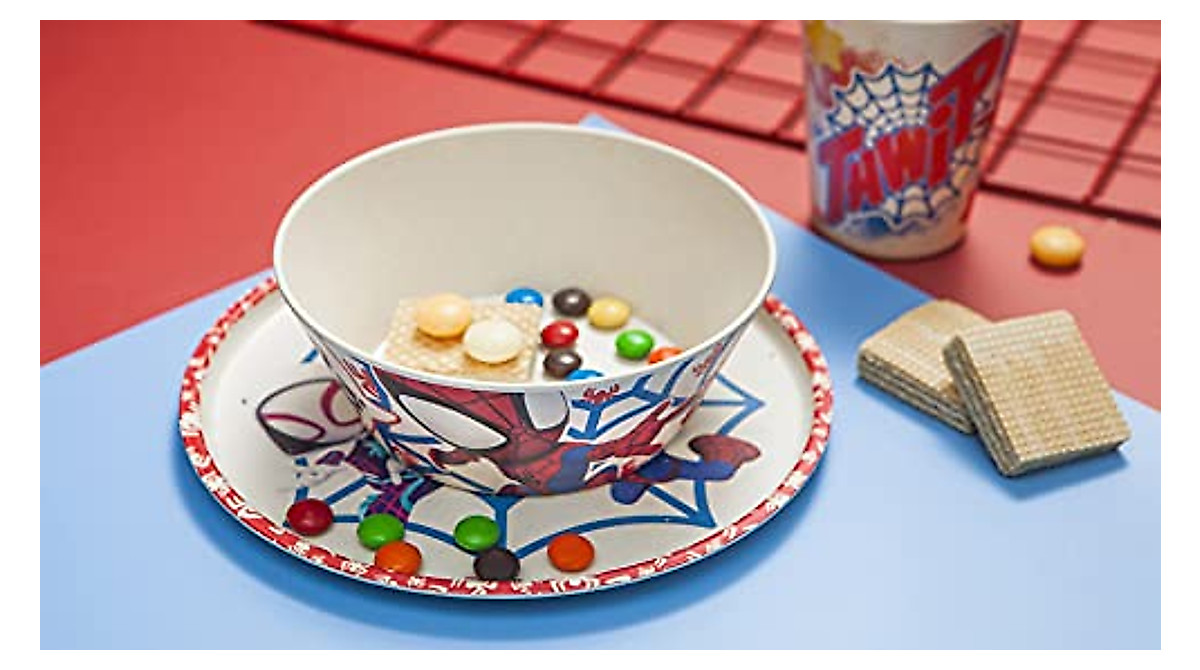 Marvel Spider-Man Dinnerware Set for Kids - Fun & Durable