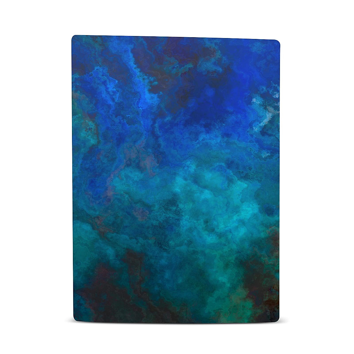 Head Case Designs Officially Licensed LebensArt Blue Malachite Art Mix Vinyl Faceplate Sticker Gaming Skin Decal Cover Compatible With Sony PlayStation 5 PS5 Digital Edition Console