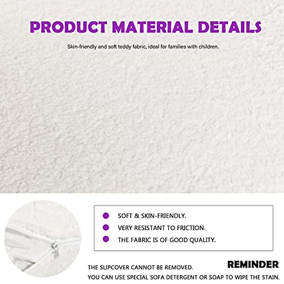 TYBOATLE Modern Small Loveseat Sofa with 2 USB Charging Ports, 55"W Teddy Short Fleece Fabric Soft Couches, Upholstered 2-Seater Suitable for Small Spaces, Living Room, Office, Apartment (Cream White)