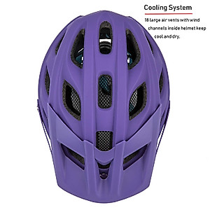 Kids Bike Helmet, SIFVO Kids Helmet 6+ Boys and Girls Bike Helmet with Visor, Bike Helmets for Kids Youth Bike Helmet Kids Mountain Bike Helmet Lightweight and Adjustable 52-58cm