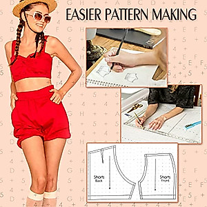 Pattern Paper for Fashion Design - 45 inches x 10 Yards, Alpha Numeric Dotted Marking Paper - Made in The USA