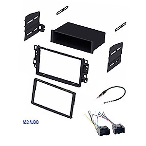 ASC Car Stereo Dash Kit, Wire Harness, Antenna Adapter to Install Radio for Some Pontiac G3 (2007-2009 Sedan Only) - for Chevrolet Aveo (2007 2008 Sedan Only)- for Chevrolet Aveo (2009 2010 2011 All)