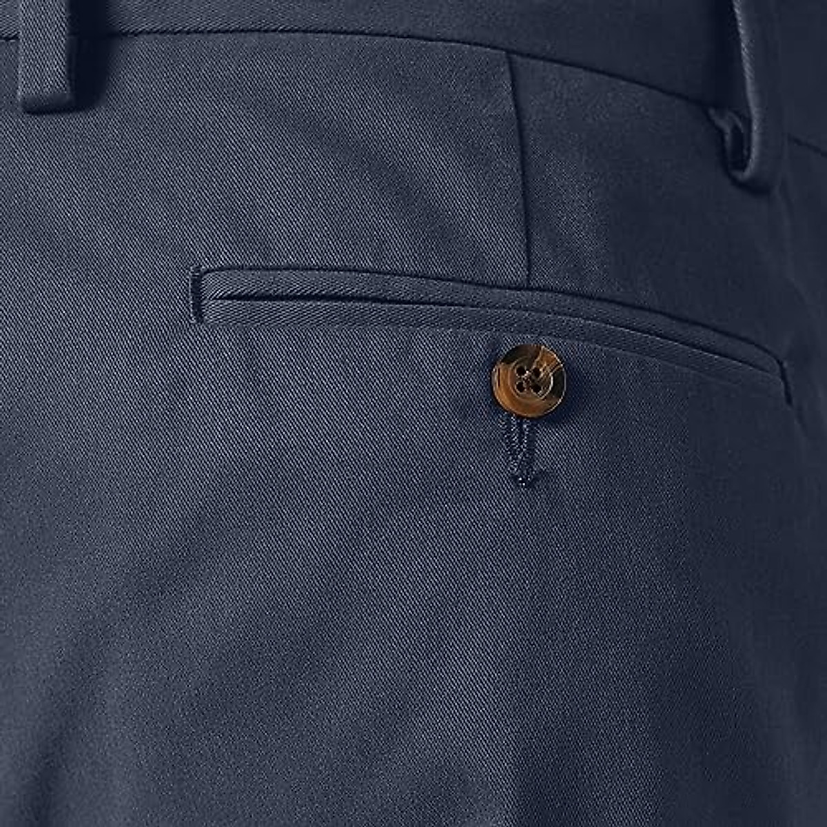 Amazon Essentials Men's Classic-Fit Wrinkle-Resistant Flat-Front Chino Pant (Available in Big & Tall), Navy, 38W x 32L