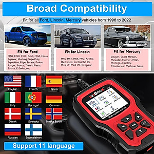 2024 Elite AUTOPHIX 7150 Full System Diagnostic Scan Tool Fit for Ford Lincoln Mercury All Function OBD2 Scanner with Engine ABS SRS SAS Oil EPB DPF TPMS Reset Code Reader Battery Registration Tool