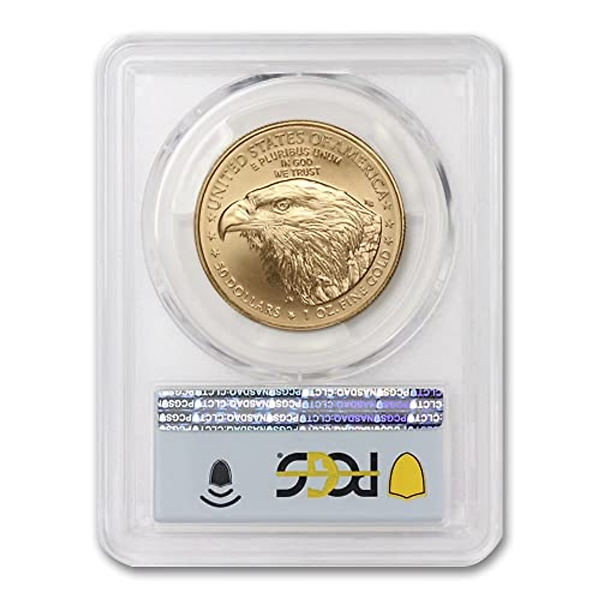 2022 W (W) 1 oz Gold American Eagle Coin Gem Uncirculated (First Day of Issue - Struck at West Point - Flag Label) 22K $50 PCGS GEMUNC