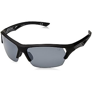 IRONMAN Men's Excursion Sunglasses Wrap, Black, 63 mm