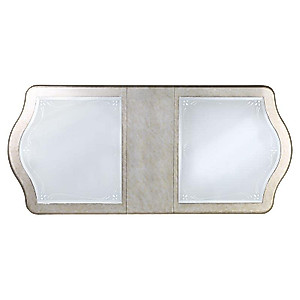 Acme Furniture Esteban Dining Table, Antique Champagne Finish