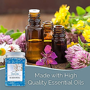 SMELLS BEGONE Odor Eliminator Gel Bead Refill - Eliminates Odors from Bathrooms, Cars, Boats, RVs & Pet Areas - Made with Essential Oils - Fresh Cotton Scent - 48 Ounce