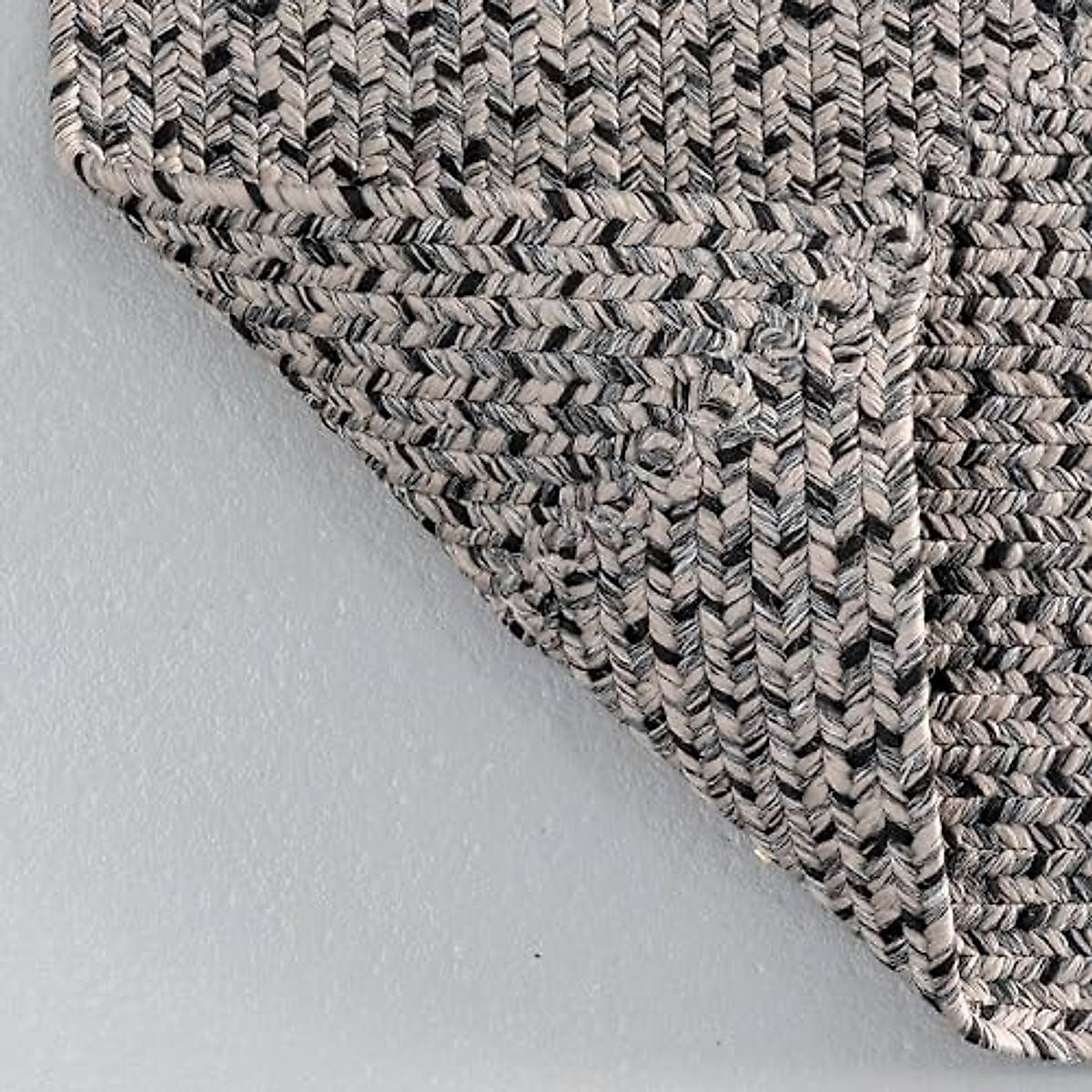 nuLOOM Jayda Braided Ombre Indoor/Outdoor Area Rug, 4x6, Charcoal