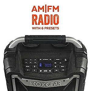 ECOXGEAR EcoTrek GDI-EXTRK210 Rugged Waterproof Floating Portable Bluetooth Wireless 100 Watt Stereo Smart Speaker and PA System (Gray)