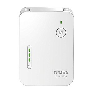D-Link Wifi Extender N300 Range Wall Signal Booster Ethernet Wireless Internet Network Repeater (DAP-1330)