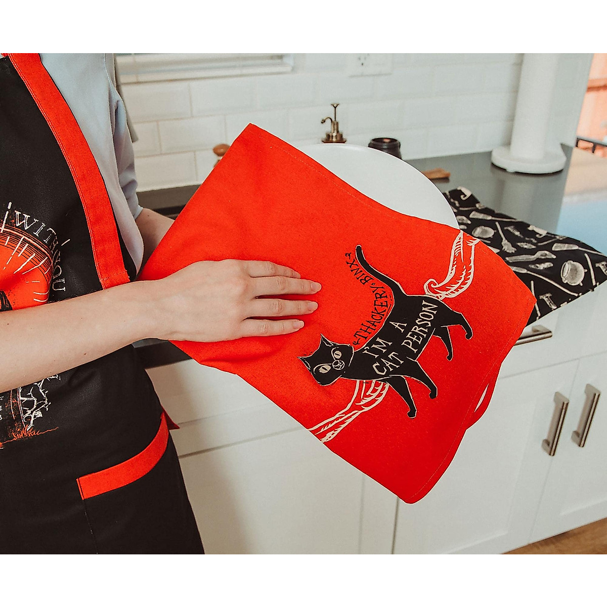 Disney Hocus Pocus Black Kitchen Hand Towels | Set of 2