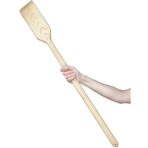 Giant Wooden Mixing Paddle 36-in Beech Heavy Duty - Made in Ukraine - Stirring Spatula for Brewing Handle Long Stir for Cooking Cajun Crawfish Boil Grill Mixing Camping in Big Stock Pots Brewing Beer