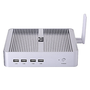 PARTAKER Mini PC Intel i3 8145U/8140U 8th Gen CPU, Powerful Mini Desktop Computer, Fanless Nettop with 32GB DDR4 Ram, 240GB SSD, 4K 4096x2304, HD Port, LAN, VGA, 4xUSB 3.0, Windows 10 Pro
