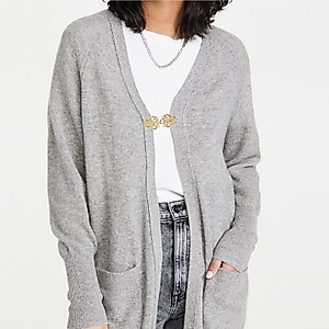 Shawl Clips 4 PCS, Vintage Dress Clips Back Cinch, Sweater Clips, Dress Shirt Brooch Clips for Women Girls Wearing