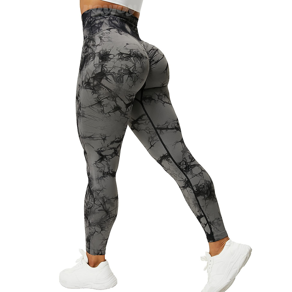 VOYJOY Seamless Leggings for Women High Waist Yoga Pants Scrunch Butt Lifting Elastic Tights