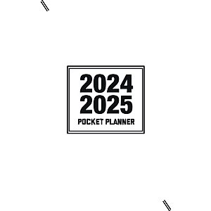 Small Planner 2024-2025: Daily Time Management Book With White Simple Cover Design for Men | 24 Months Organizer | Size 4x6.5in