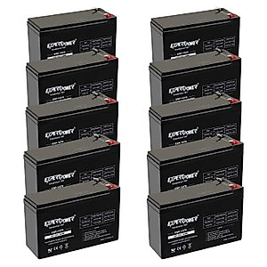 ExpertPower® 12v 7ah Rechargeable Sealed Lead Acid Battery || EXP1270|| Replaces APC Back-UPS ES 550 VA (10 Pack)