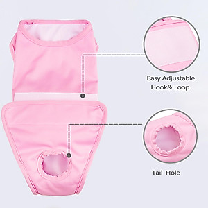 Recovery Suit for Dogs Cats After Surgery, Pet Bodysuit E-Collar & Cone Alternative Surgical Suit Puppy Wear, Anti Licking Wounds Doggie Onesie for Small Medium and Large Dogs(Pink, X-Large)