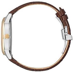 Citizen Men's Eco-Drive Brown Leather Strap Watch | 40mm | AW0096-06L