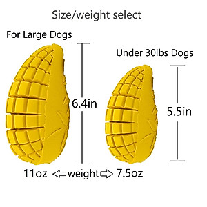LPHSNR Upgrade Mango Dumbbells Dog Chew Toys for Aggressive Chewers, Indestructible Tough Dog Toys Interactive Durable with Mango Scent, Teething Clean for Large Puppy Medium Dogs Bite Resistant