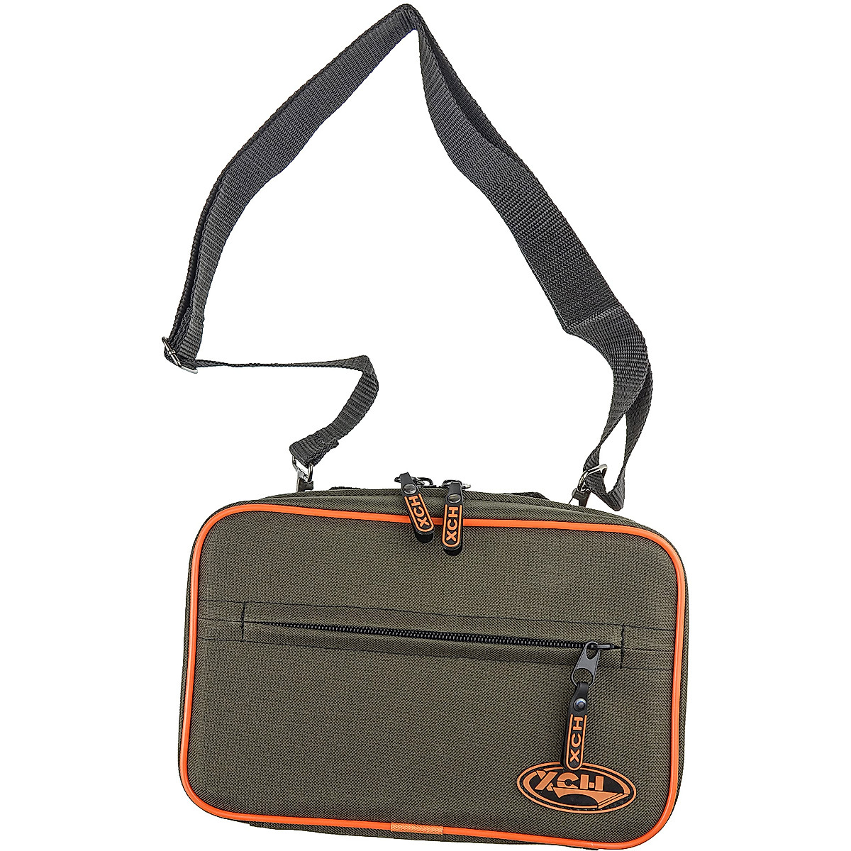 XCH Fishing Tackle Storage and Carrying Pouch (#2), Padded Shoulder Strap, Durable Waterproof Material
