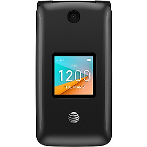 Prepaid AT&T Cingular Flip 2 Feature Phone - Dark Gray (4 GB + ADATA 32GB SD Card Bundle)