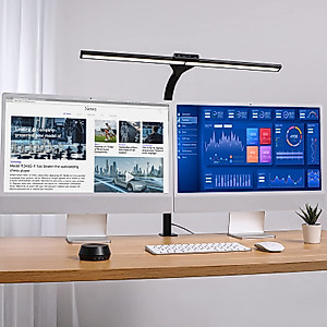 OREiN LED Desk Lamp, 23W Desk Lamps for Home Office, 5 Color Modes/Stepless Dimming/ 4 Timer/Memory Function, Desk Lamp with USB Charging Port, Architect Desk Lamp with Clamp, Remote & Touch Control
