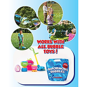 Little Kids Bubbles by Fubbles| Bubble Solution Refill | 169oz Non Toxic Bubble Solution | Bubble Concentrated for Bubble Machine, Bubble Juice Refills