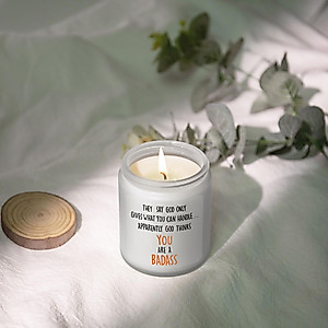 Get Well Candle Gifts for Women: Funny Cancer After Surgery Gifts Humor Encouragement Gift Feel Better for Sick Friends Female Men Condolences Gift for Loss