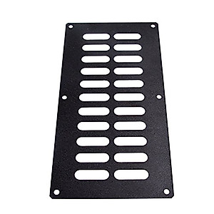Stanbroil 2 Pcs Fire Pit Slotted Venting Panel Kit, 6x12-inches, Black Steel
