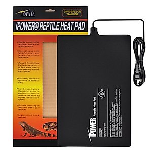 iPower 8 by 12-Inch 16 Watt Reptile Heat Pad Under Tank Terrarium Heater Heat Mat for Small Animals