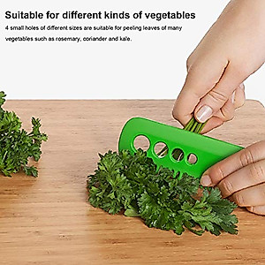 Herb Stripping Tool,100PCS Herb Stripper - Kale Kitchen Gadgets/Leaf Stripping Tool/Separator Good Grips Herb And Kale Stripping Comb,Green