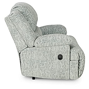 Signature Design by Ashley McClelland Transitional Zero Wall Wide Seat Recliner, Light Gray