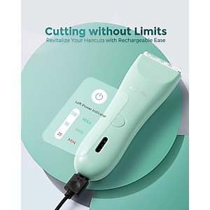 Baistom Baby Hair Clippers, Quiet & Dual-Mode Hair Cutting for 0-12, Waterproof Rechargeable & Cordless Hair Trimmer for Infant Toddler & Kids